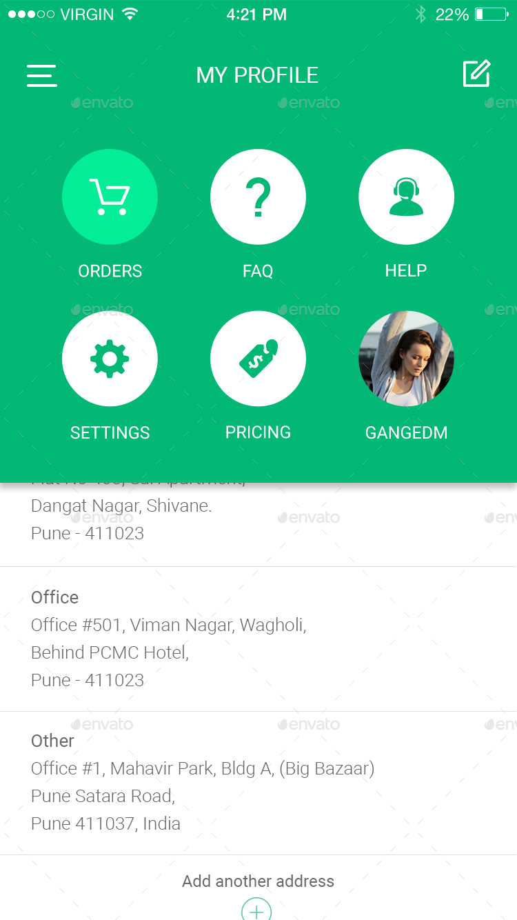 Laundry App UI Kit, Web Elements | GraphicRiver